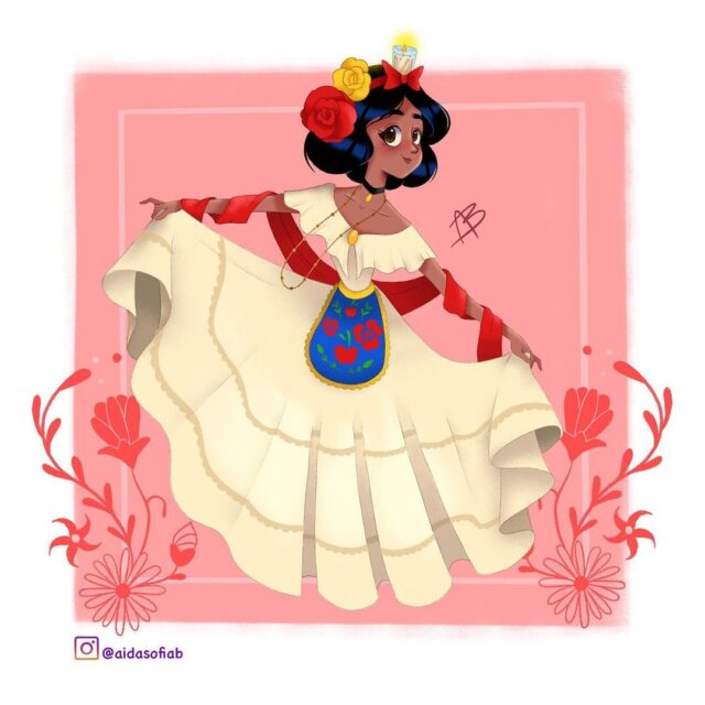 Princesas Disney con vestidos tradicionales de México 👸🇲🇽 - Chismes Today